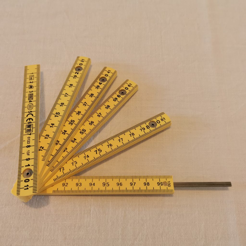 Mètre à tirette en fibre de verre